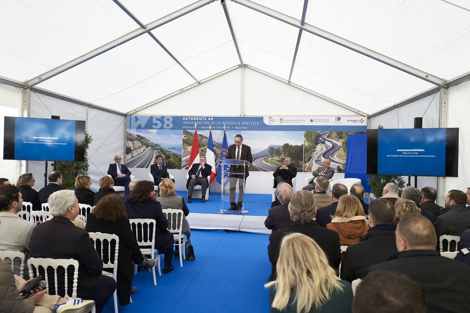 Inauguration de la bretelle d'autoroute "Monaco Est, Roquebrune-Cap ...