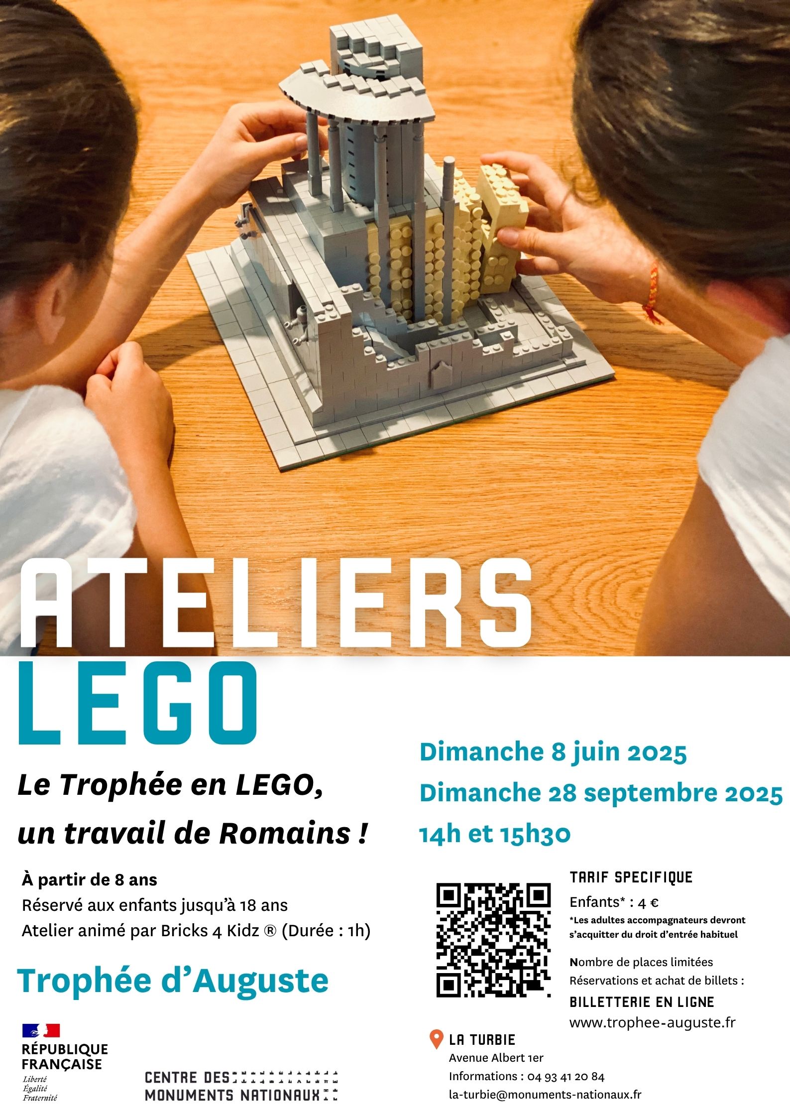 Le Trophée en LEGO : un travail de Romains ! - La Turbie